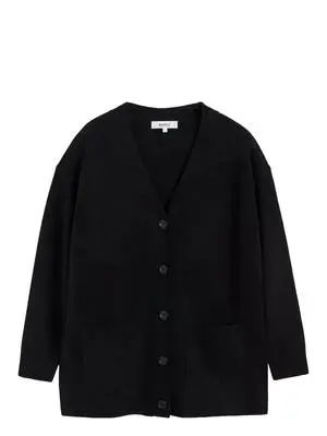 Chinti & Parker Button-up Patch Pocket Cardigan - Black