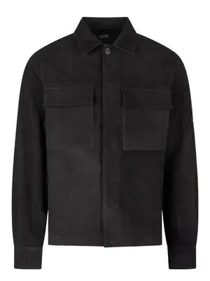 C.P. COMPANY Moleskin Overshirt - Black