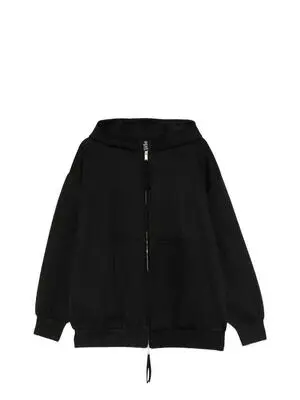 THOM KROM Neoprene Zip-up Hoodie - Black