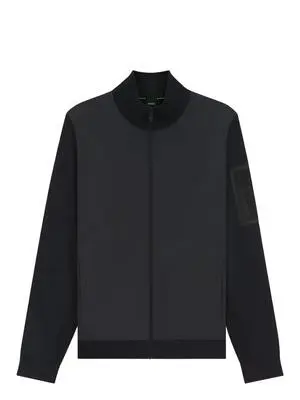 BOSS BOSS Hybrid Jacket With Knitted Sleeves