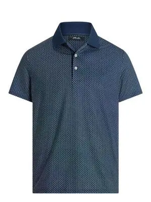Rlx Ralph Lauren Geometric-print Polo Shirt - Blue