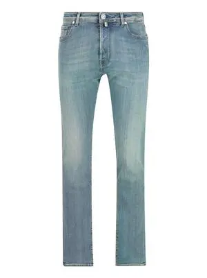 Jacob Cohen Faded Slim-fit Jeans - Blue