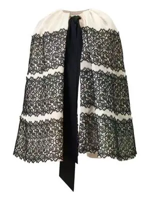 CAROLINA HERRERA Carolina Herrera Lace-Trimmed Cape