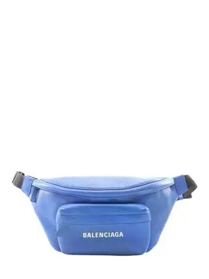 Balenciaga Leather Everyday Belt Bag - Blue