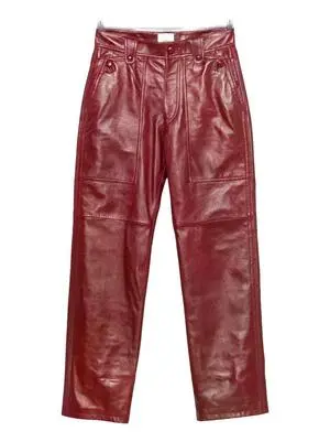 ISABEL MARANT ÉTOILE ISABEL MARANT Valka High-Waisted Leather Trousers