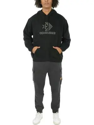 CONVERSE Embroidered Logo Hoodie - Black