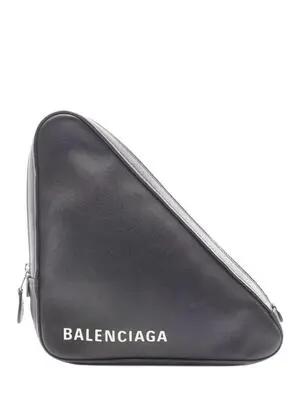 Balenciaga BALENCIAGA Triangle Clutch Bag Black