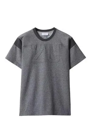 MAISON KITSUNÉ Maison Kitsuné College Embroidered Panelled T-Shirt