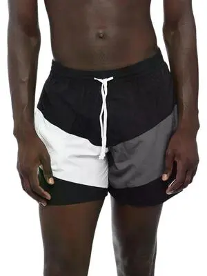 Nike Color Block Swim Shorts - Black
