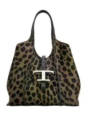 TOD'S TOD'S Mini T Timeless Shopping Bag Brown