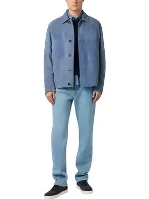 TOD'S Suede Jacket - Blue