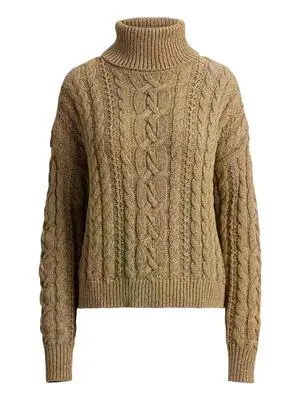 RALPH LAUREN RALPH LAUREN Cable-Knit Turtleneck Sweater