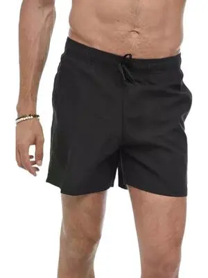 Nike Swoosh Logo Swim Shorts - Black