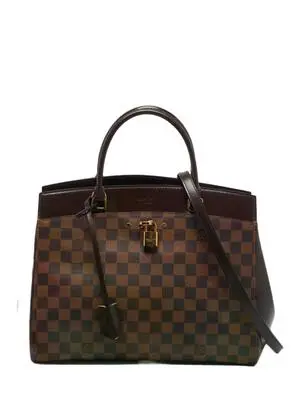 LOUIS VUITTON Damier Ebene Rivoli Tote Bag - Brown