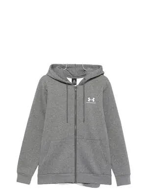 Under Armour Logo-print Zip-up Hoodie - Grey