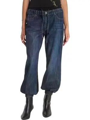 DESIGUAL Desigual Drawstring-Waist Cuffed-Hem Jeans