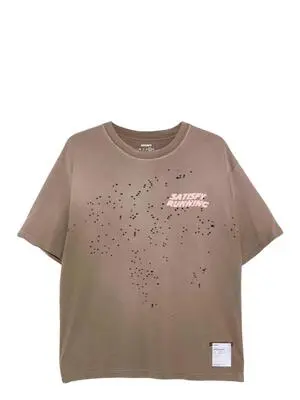 Satisfy Mothtech Distressed T-shirt - Brown