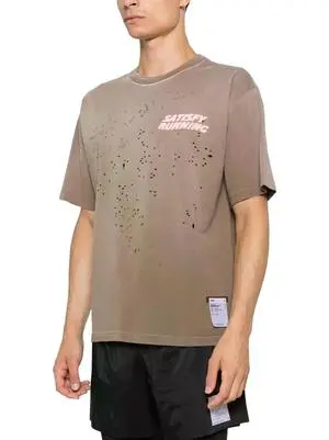 Satisfy Mothtech Distressed T-shirt - Brown