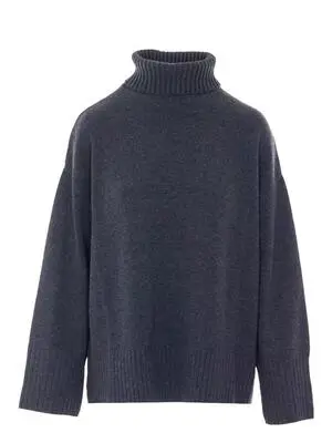 Pinko Roll Neck Wool Sweater - Grey