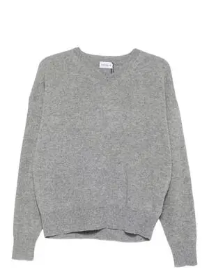 Marella V-neck Cashmere Sweater - Grey