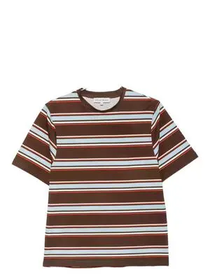 Stine Goya Striped Crewneck T-shirt - Brown