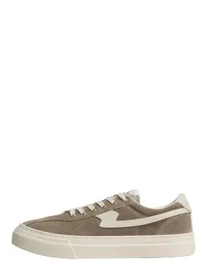 S.W.C STEPNEY WORKERS CLUB Dellow S-strike Cup Suede Sneaker - Warm Grey