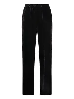 Antonelli Firenze Velvet Straight-leg Trousers - Purple