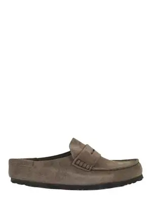 BIRKENSTOCK BIRKENSTOCK Naples Calf Suede Mules Brown