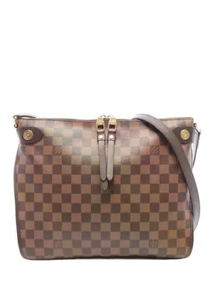 LOUIS VUITTON Damier Ebene Duomo Crossbody Bag - Brown
