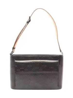 LOUIS VUITTON Monogram Mat Alston Shoulder Bag - Grey