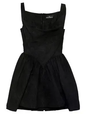 VIVIENNE WESTWOOD Off-the-shoulder Mini Dress - Black