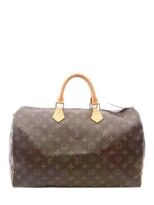 LOUIS VUITTON 2005 Monogram Speedy 40 Boston Bag - Brown