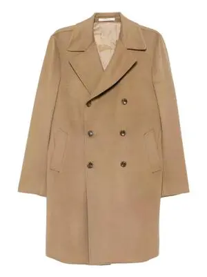 Tagliatore Double-breasted Notch Lapel Coat - Neutrals
