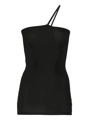 BASERANGE One-shoulder Sleeveless Top - Black