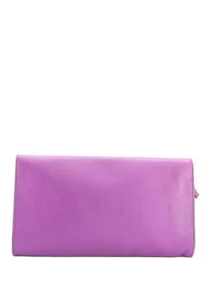 Gucci Soho Leather Clutch Bag - Purple