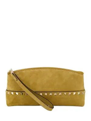 Valentino Garavani Valentino Garavani Rockstud Suede Pochette Neutrals