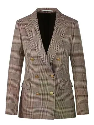 Tagliatore Parigi Double-breasted Checked Blazer - Brown
