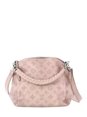 LOUIS VUITTON Mahina Leather Bb Hobo Bag - Pink