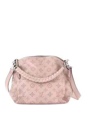 LOUIS VUITTON Mahina Leather Bb Hobo Bag - Pink