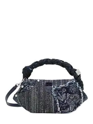 GANNI GANNI Mini Bou Bag In Denim Blue