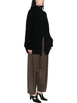 Frenckenberger Chunky Knit Cardigan - Black