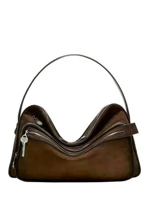 Acne Studios Acne Studios Camero Camera Suede Shoulder Bag Brown