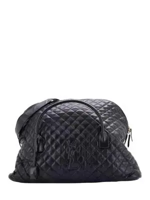 Saint Laurent Quilted Leather Travel Bag - Black