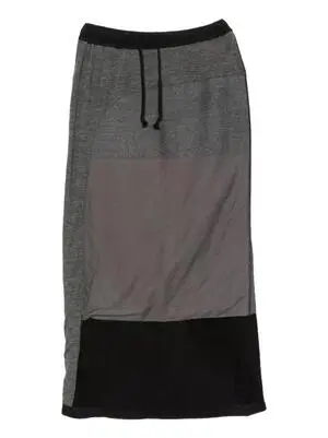 COMME DES GARÇONS Comme Des Garçons 2000s Panelled Drawstring Maxi Skirt