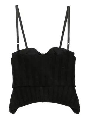 DOLCE & GABBANA DOLCE & GABBANA Ribbed-Knit Corset Top