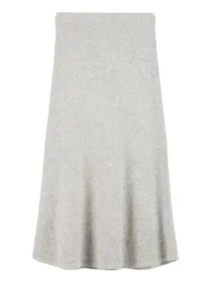 TWINSET Knitted Midi Skirt - Grey