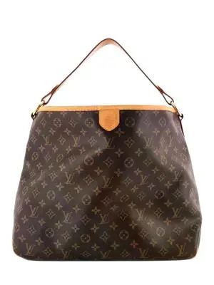 LOUIS VUITTON Monogram Canvas Mm Hobo Bag - Brown
