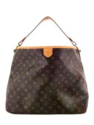LOUIS VUITTON Monogram Canvas Mm Hobo Bag - Brown