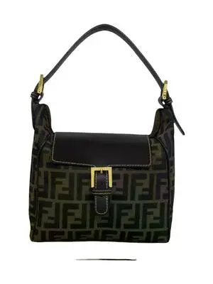 Fendi Zucca Canvas Shoulder Bag - Brown