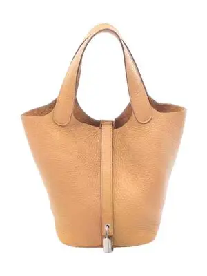Hermès Clemence Picotin Lock 18 Handbag - Brown